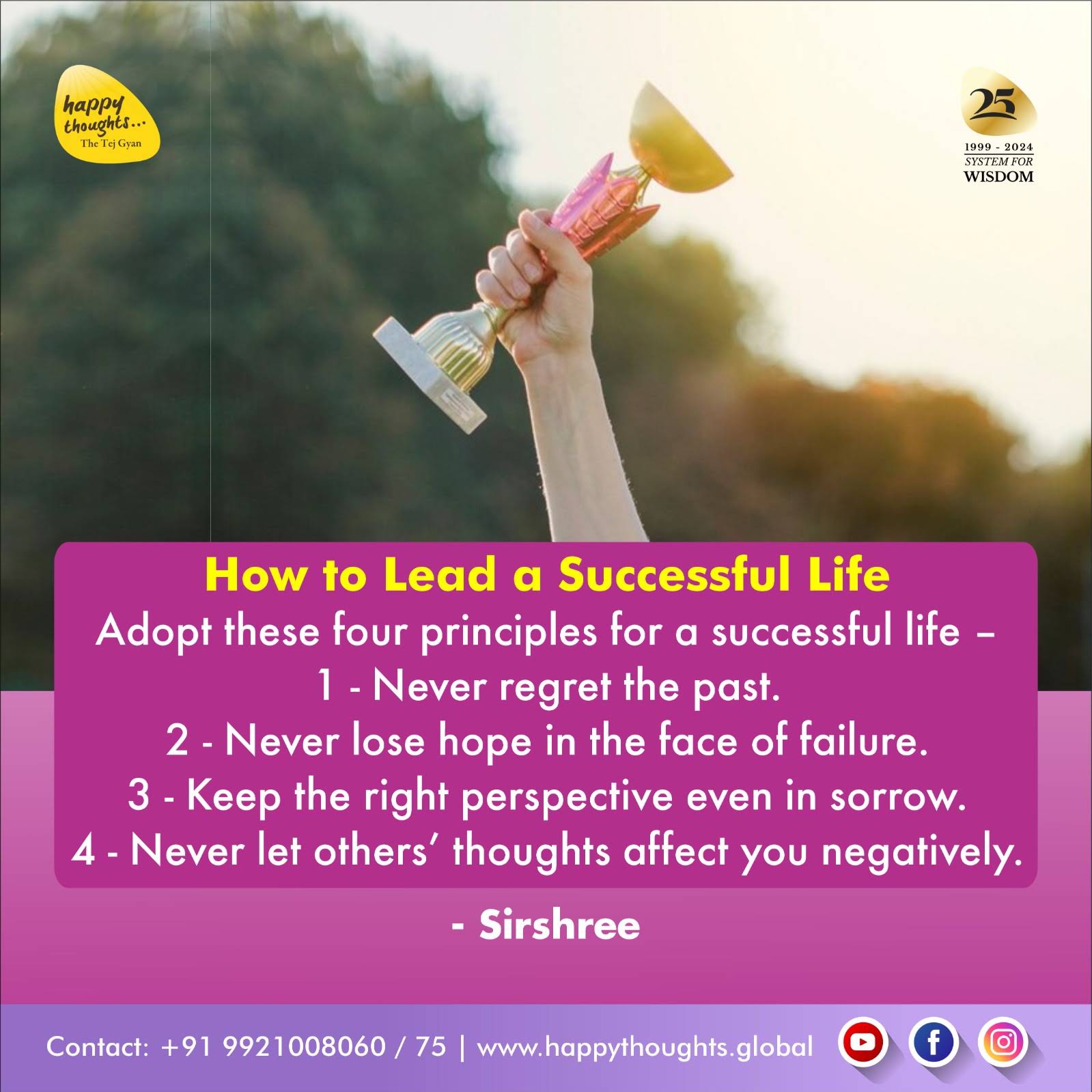 Post from Happy Thoughts - Sirshree (English)