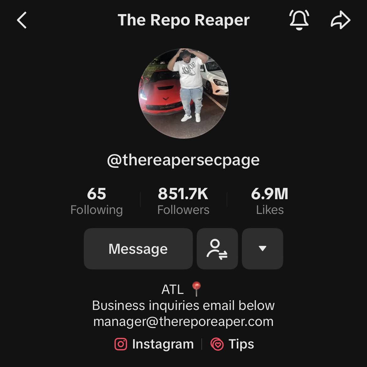 Post from The Repo Reaper