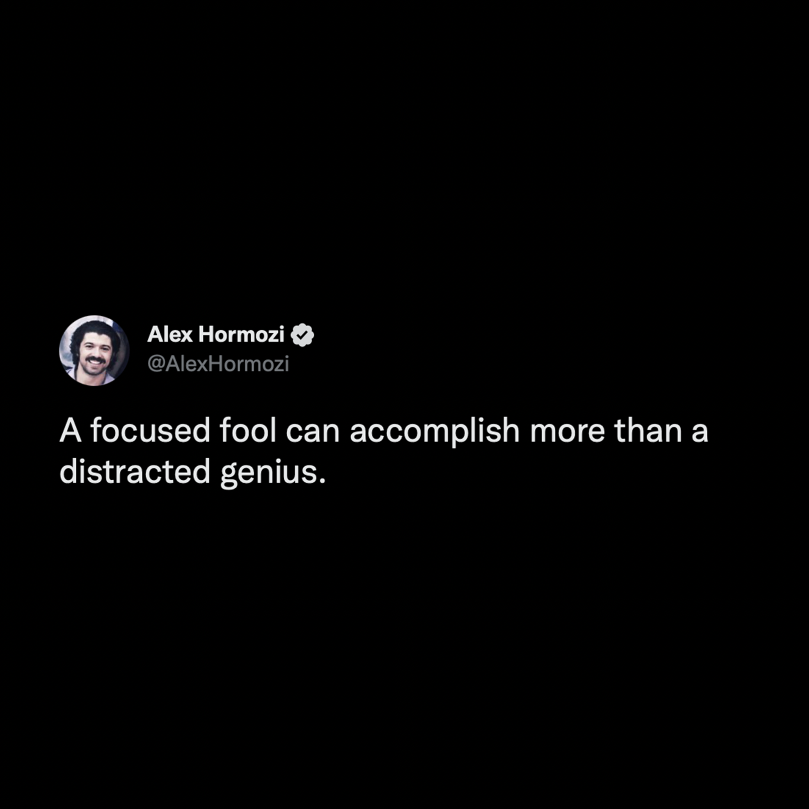 Post from Alex Hormozi