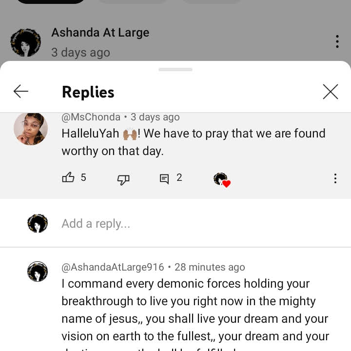 Post from Ashanda At Large