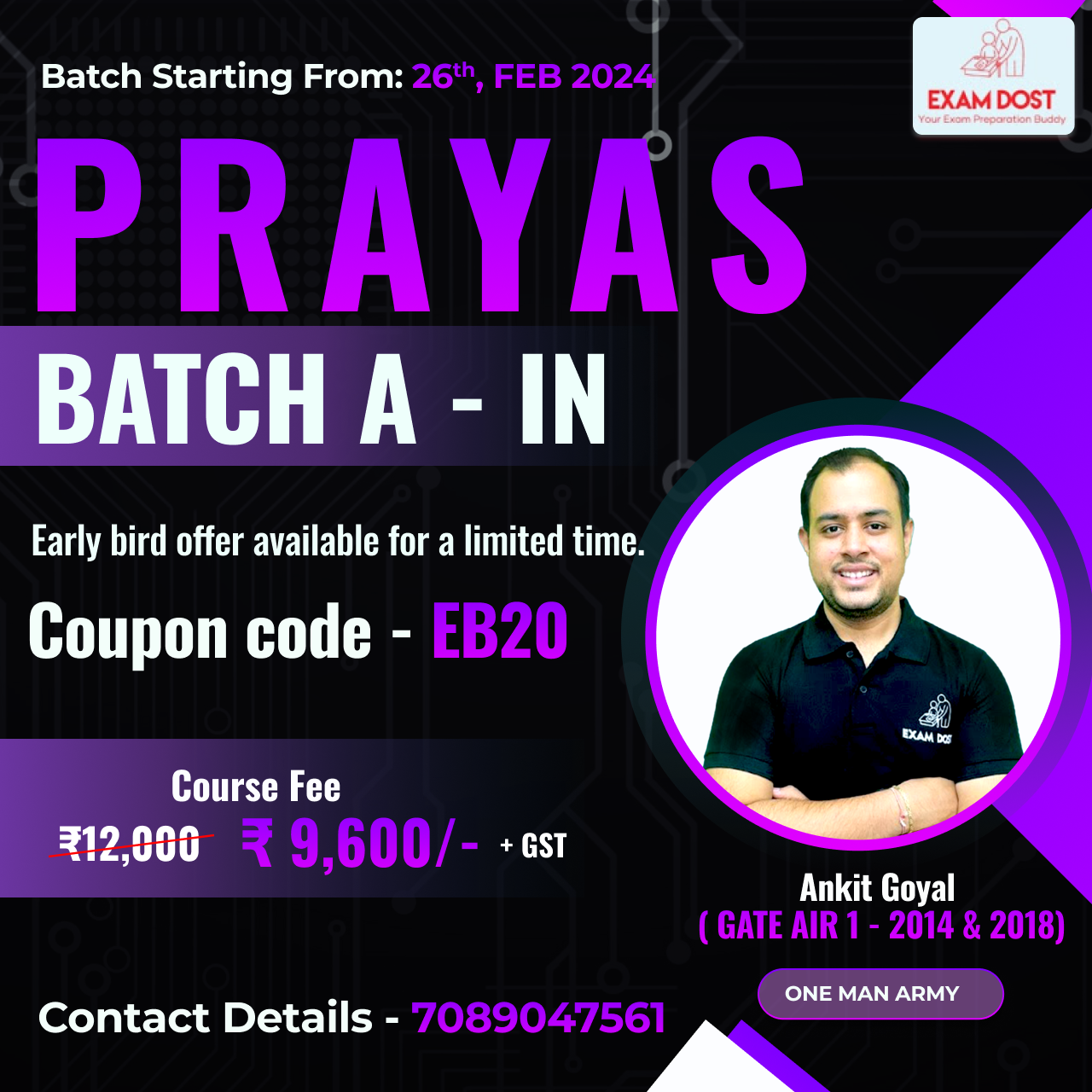 Post from EXAM DOST - Ankit Goyal