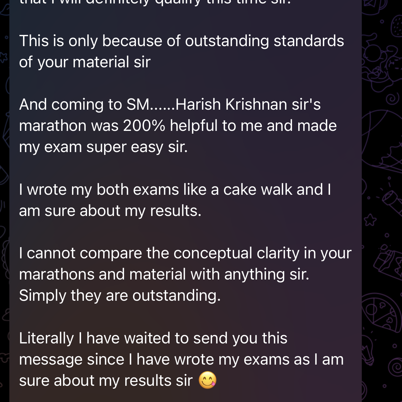 Post from CA Ram Harsha