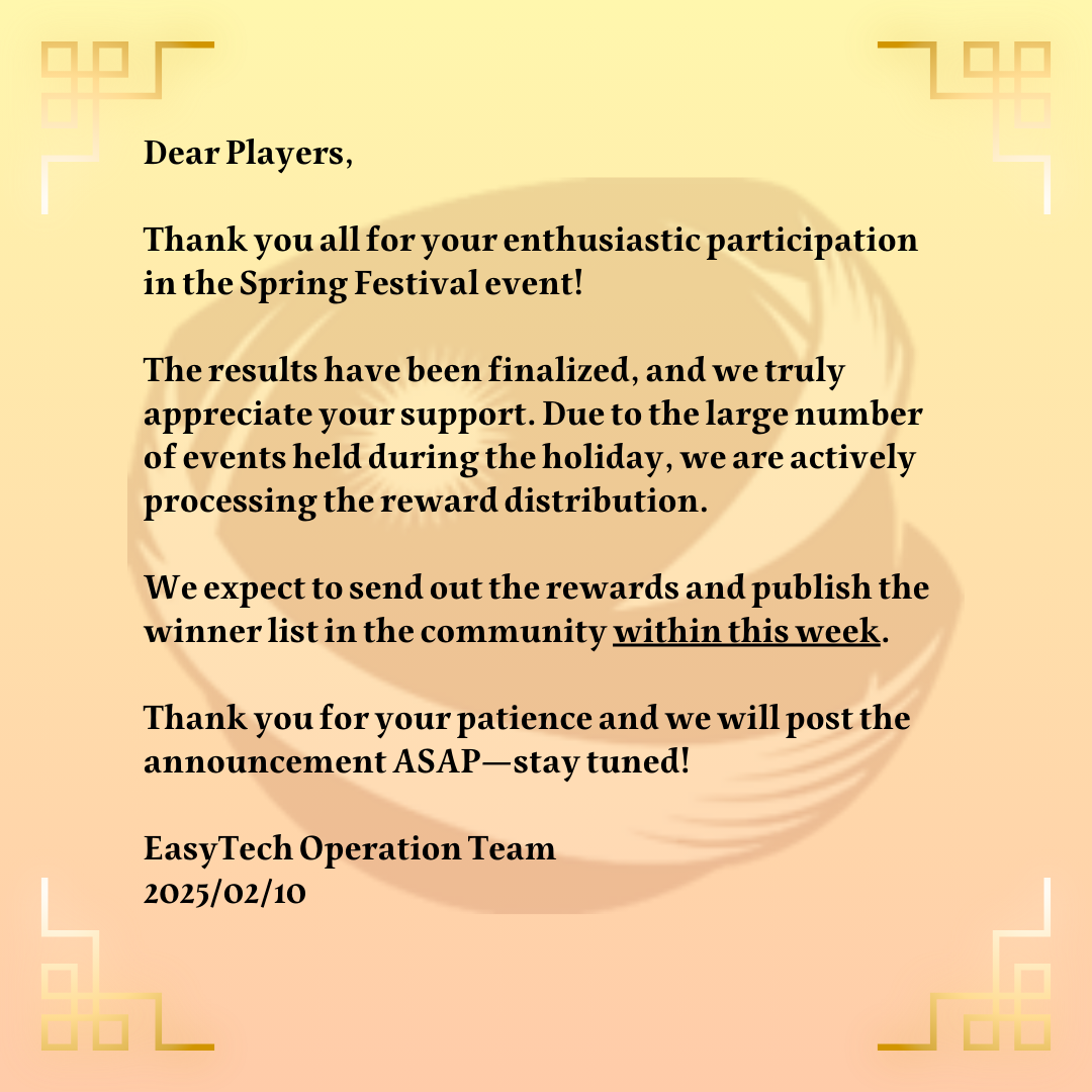 Post from EasyTech Games