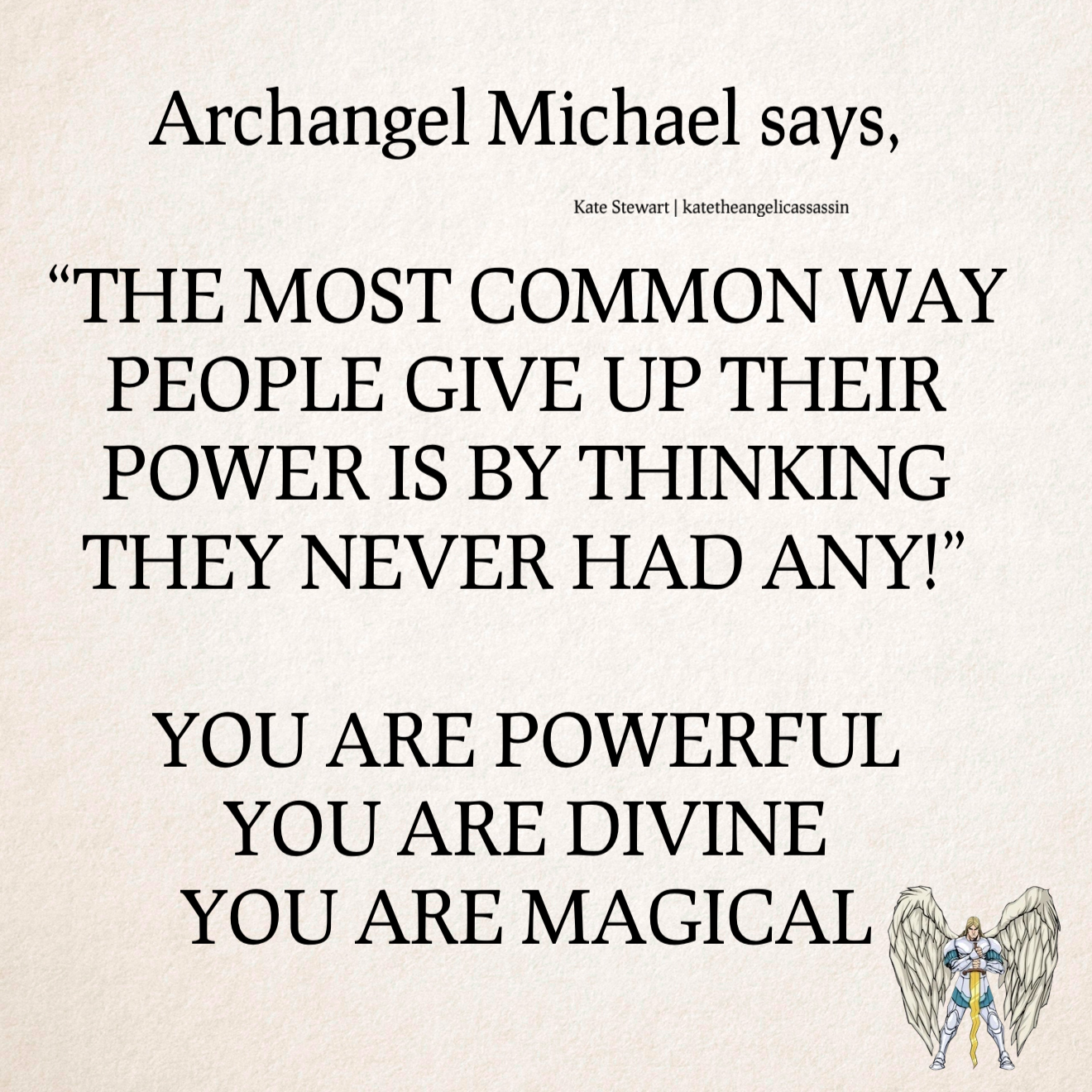 Post from Kate The Angelic Assassin