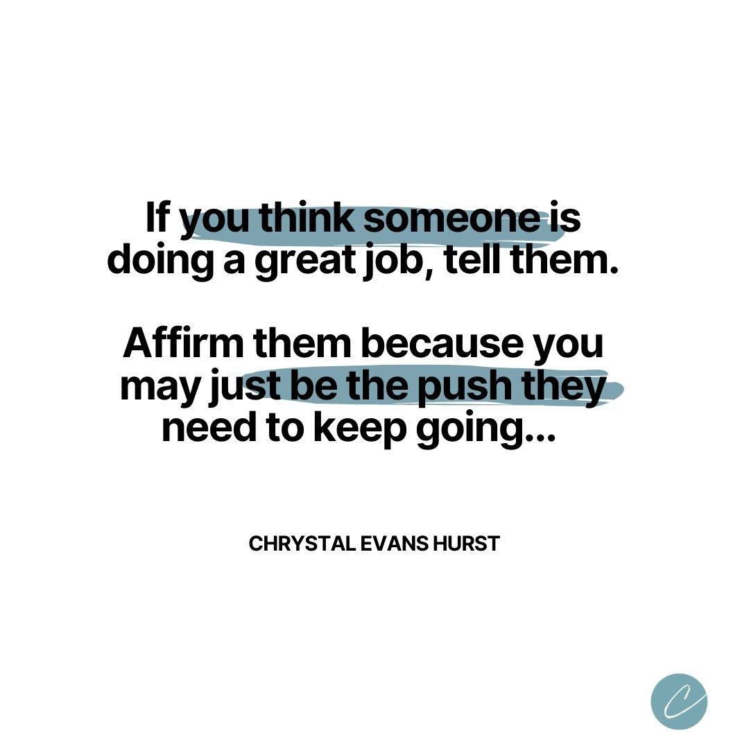 Post from Chrystal Evans Hurst
