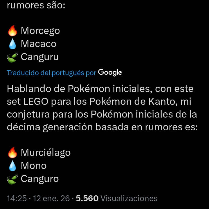 Post from Raichu Noticias Pokémon y Leaks TV Uruguay