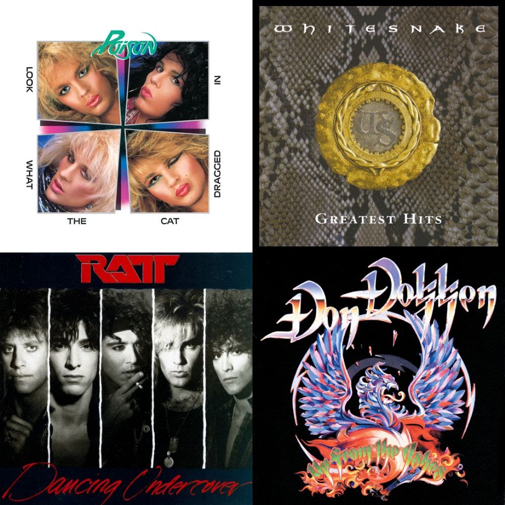 The 80’ glam hair metal music