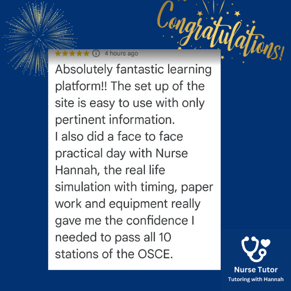 Post from Nurse Tutor - Tutoring with Hannah