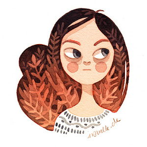 Watercolor Illustration "little ghost" work in progress painting by ...
