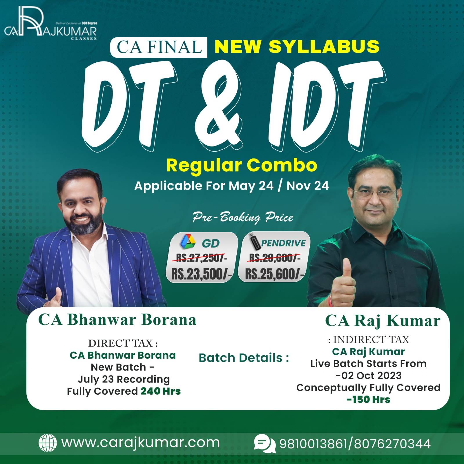 Post from CA RAJKUMAR CLASSES