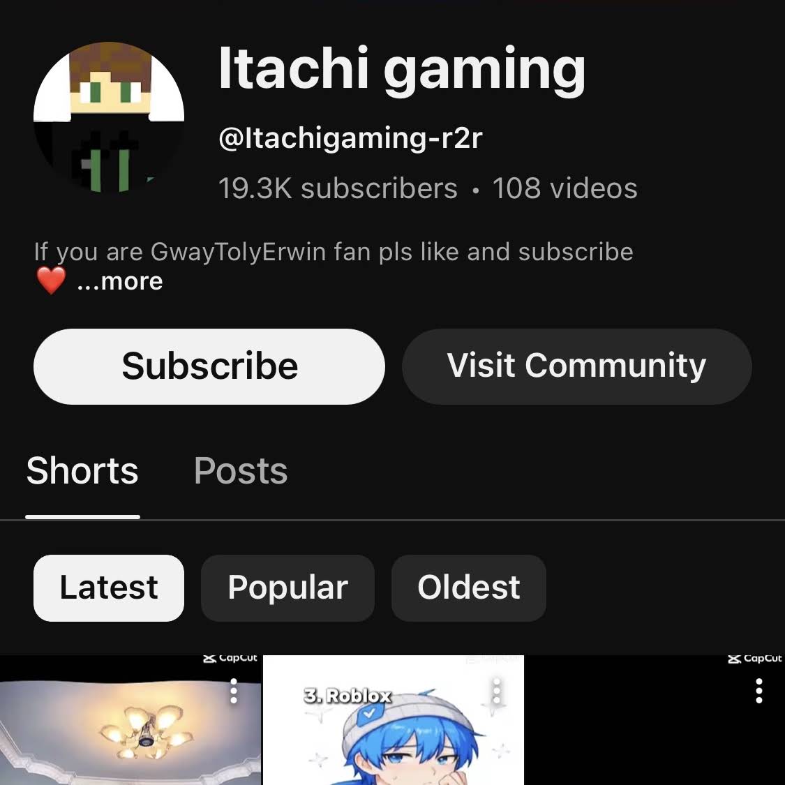 Post from ERWIN GAMING