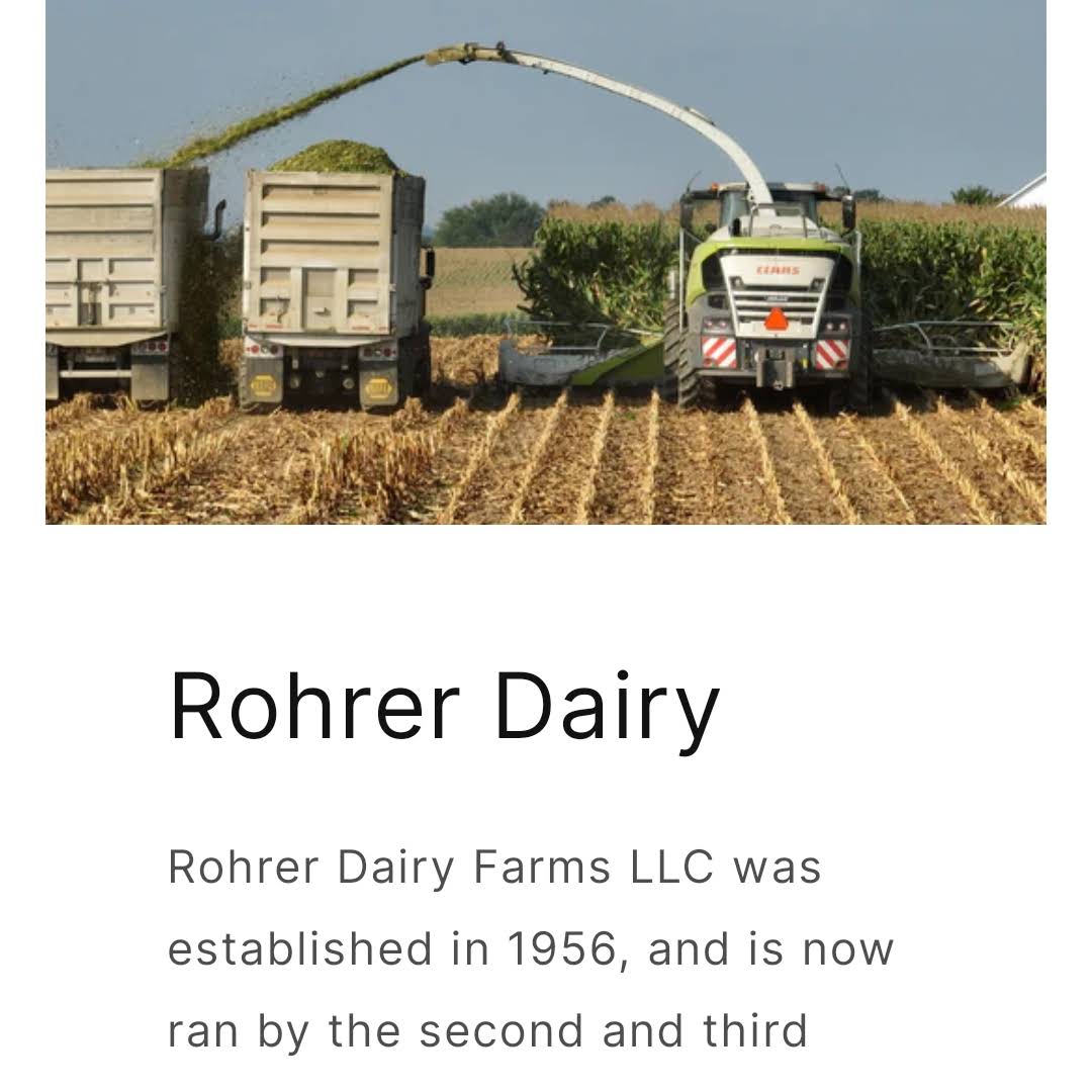 Post from Rohrer Dairy Production