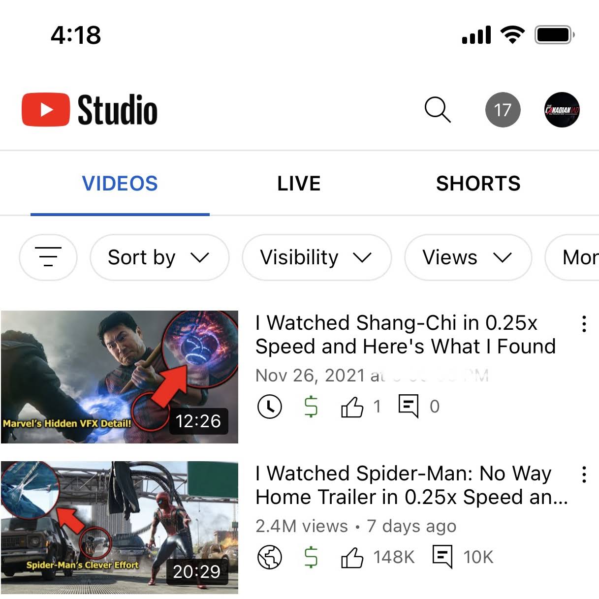 Post from The Canadian Lad